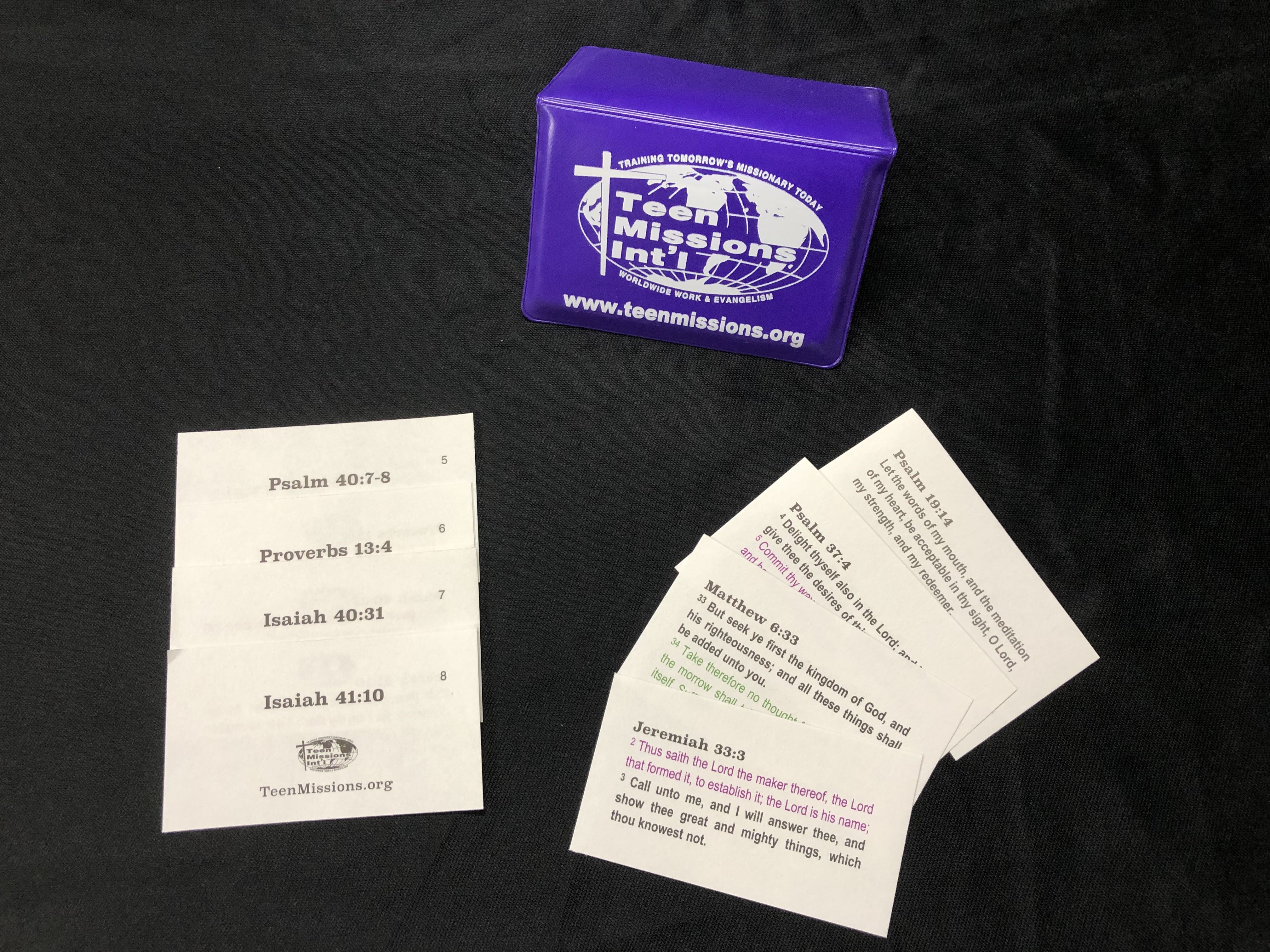 Memory Verses | Bible Verse Cards - Teen Missions